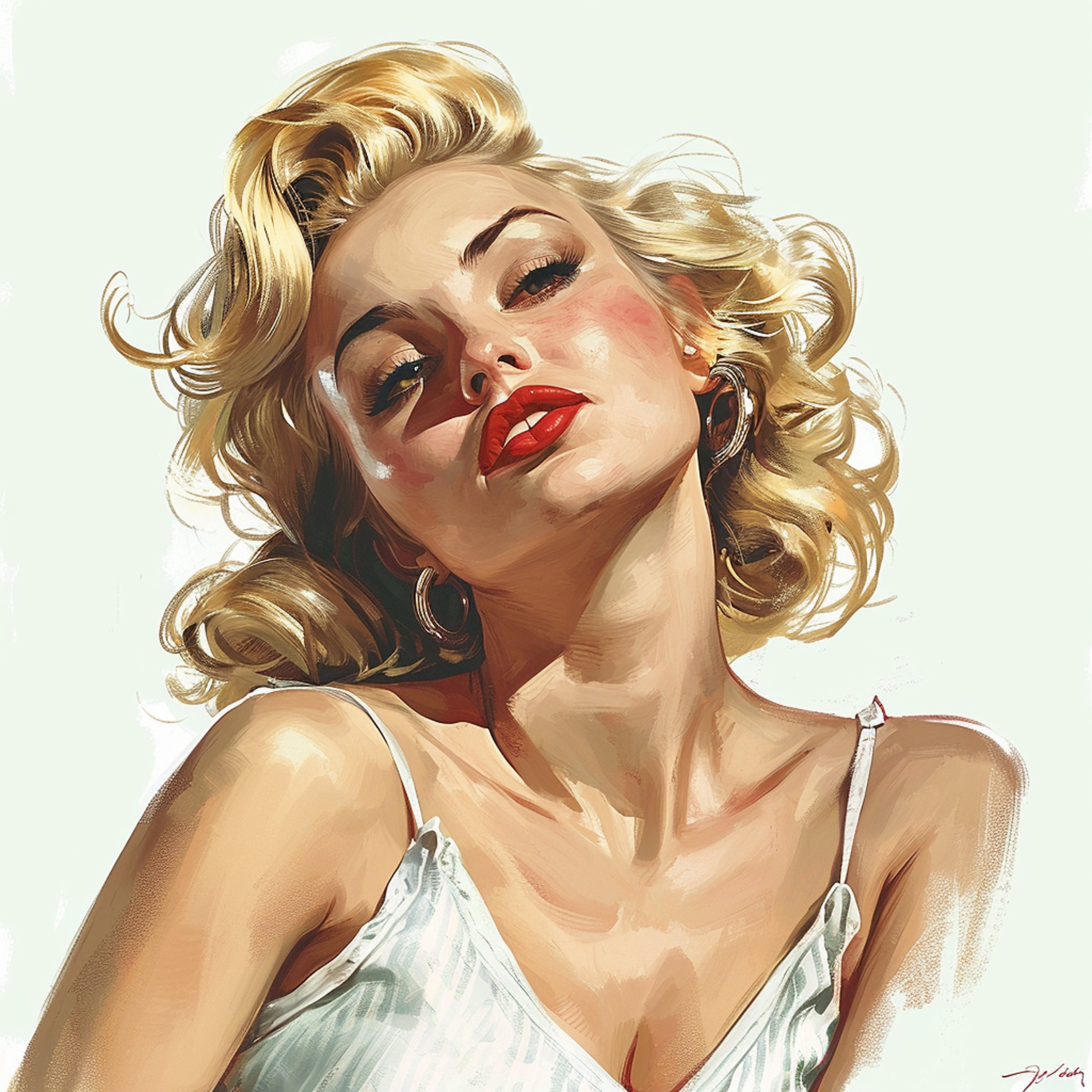 Vintage Fashion Clipart Sexy Pin Up Girl Pretty Woman Lingerie Digital Art Scrapbooking T 