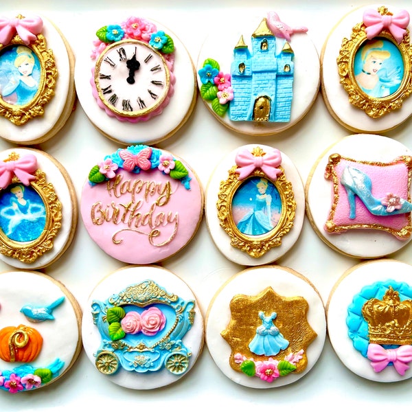 Cinderella Cookie - Etsy