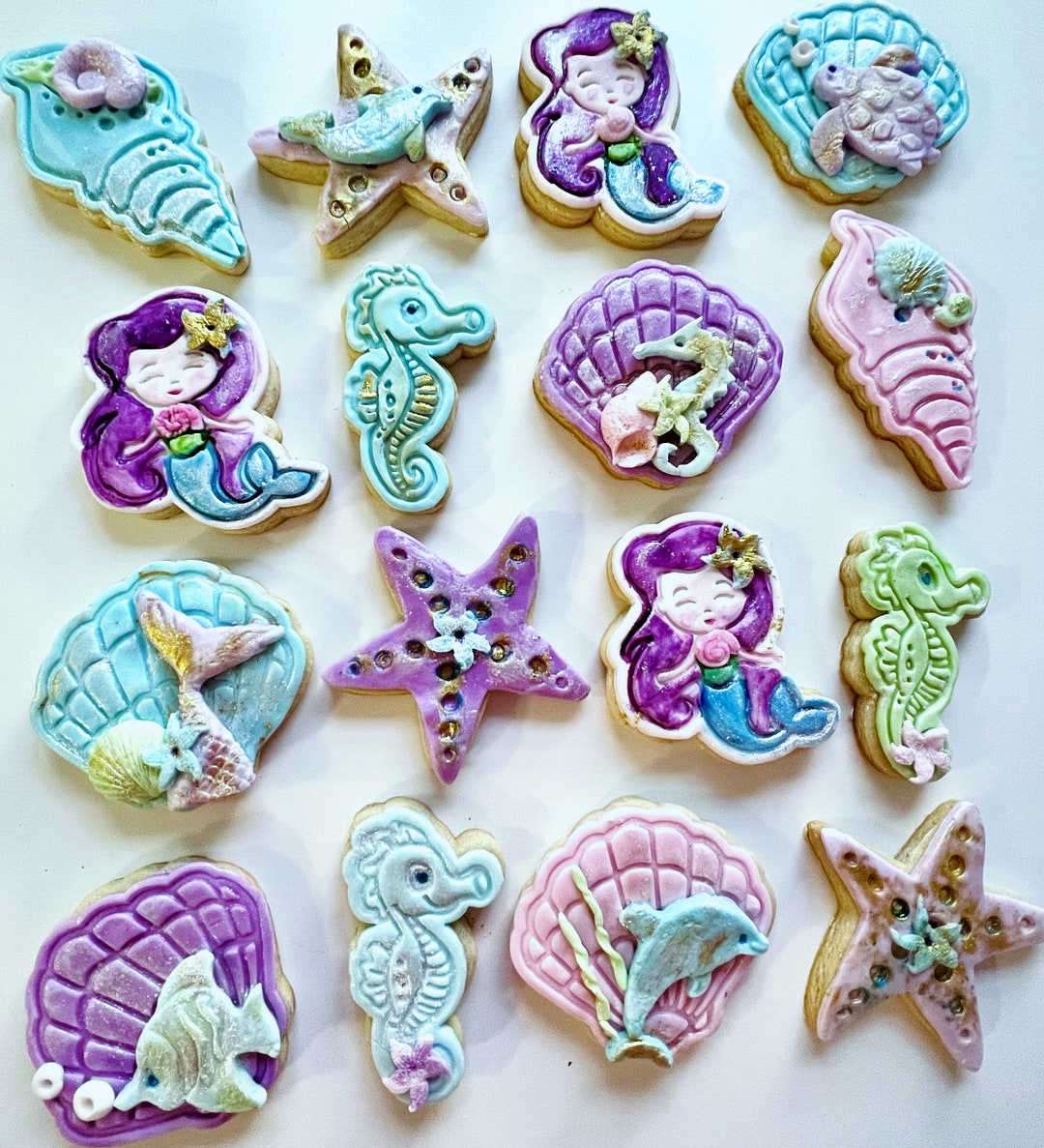 12 Little Mermaid,under the Sea,cookies,biscuits - Etsy