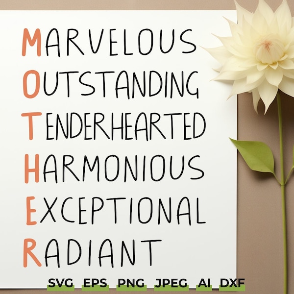 Mother Acronym - Etsy