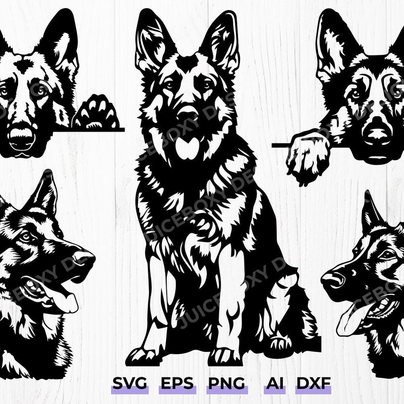 German Shepherd Svg - Etsy