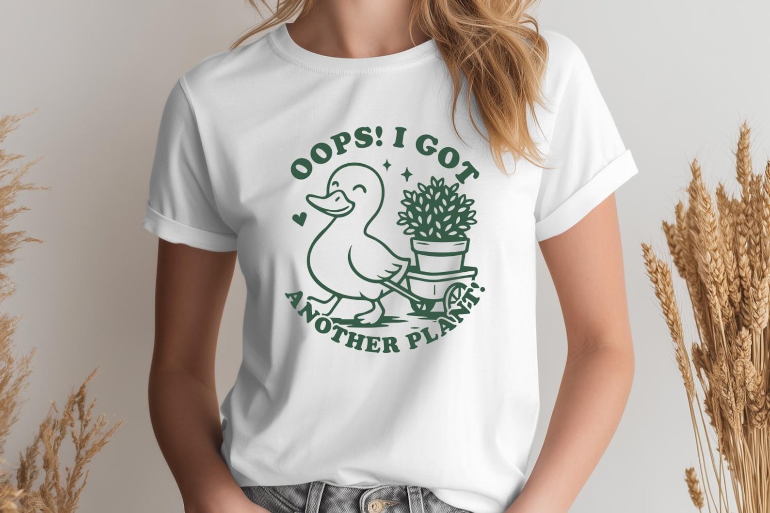 Oops I Got Another Plant SVG PNG | Cute Duck Plant Lady Design ...