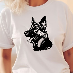 German Shepherd Dog SVG, Police Dog Face Design, Dog Svg Files for ...
