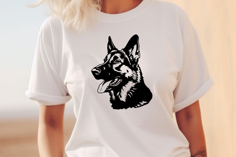 German Shepherd Dog SVG, Police Dog Face Design, Dog Svg Files for ...