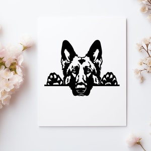 German Shepherd Dog SVG, Police Dog Face Design, Dog Svg Files for ...