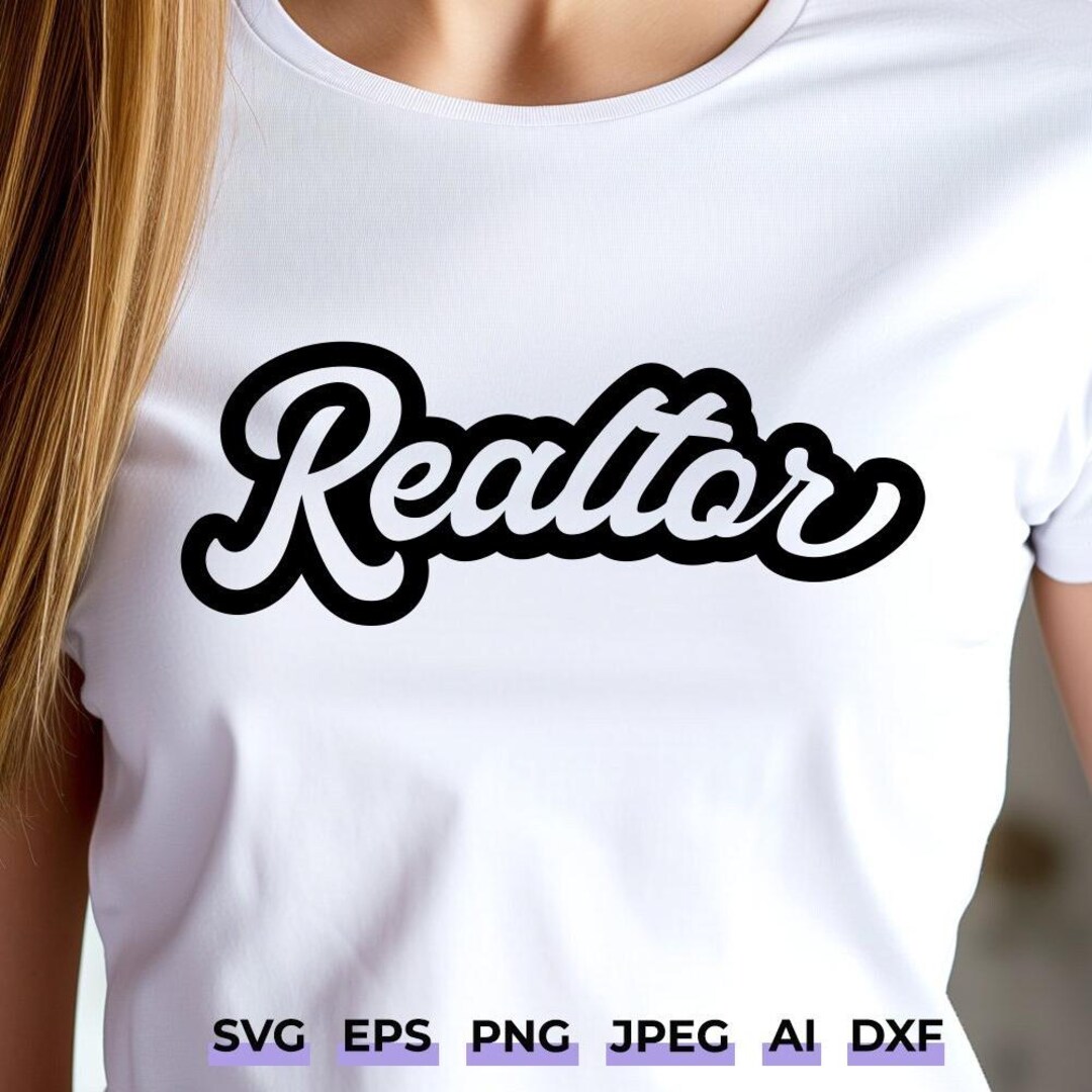 Realtor SVG PNG - Real Estate Agent Retro Design - Cricut PNG for ...