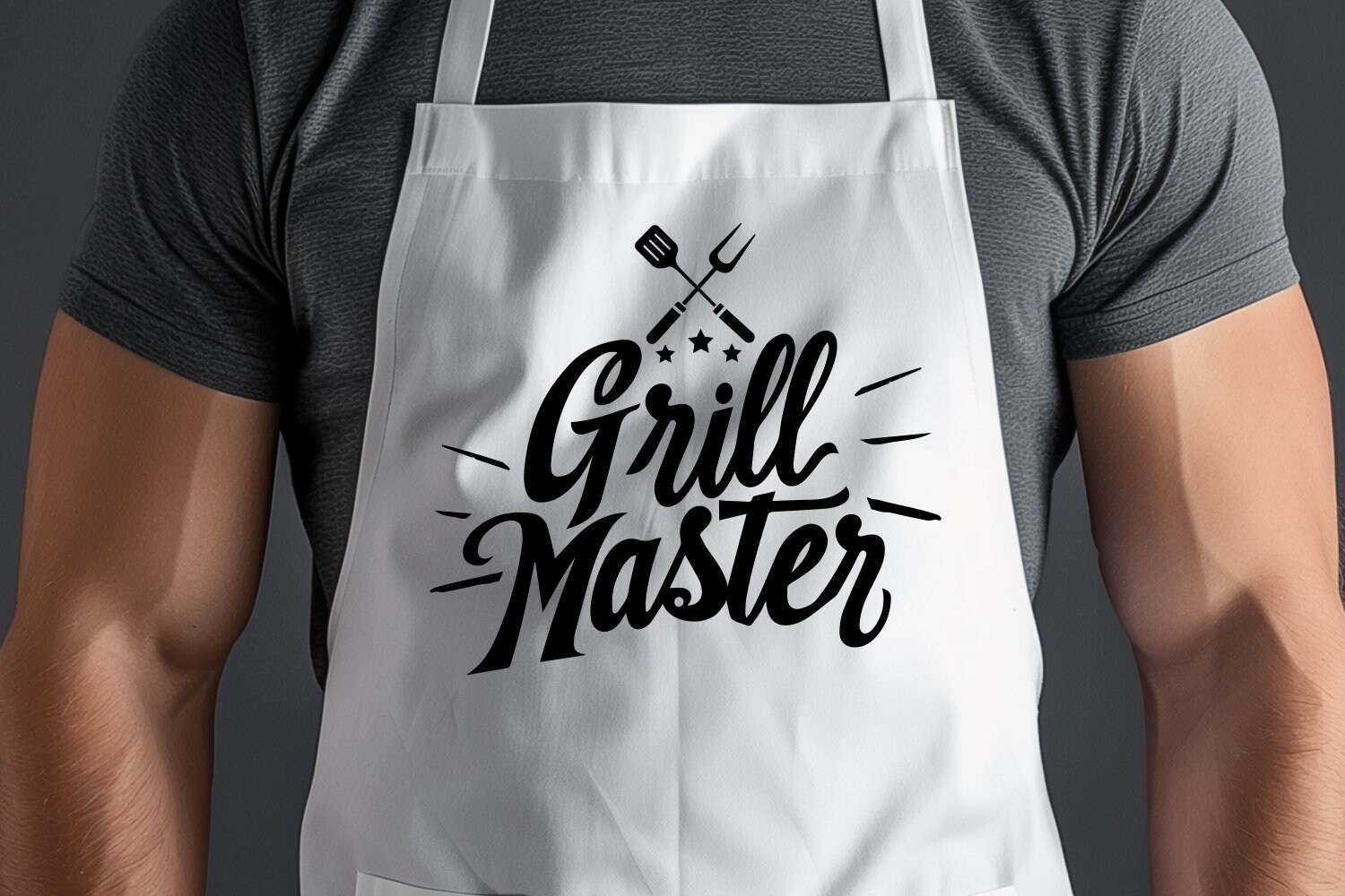 Grill Master SVG - BBQ Grill SVG File for Aprons and T-shirt - Etsy