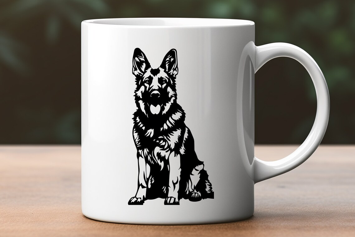 German Shepherd Dog SVG, Police Dog Face Design, Dog Svg Files for ...