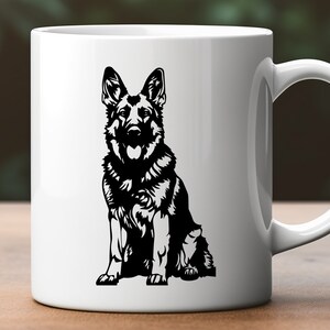 German Shepherd Dog SVG, Police Dog Face Design, Dog Svg Files for ...