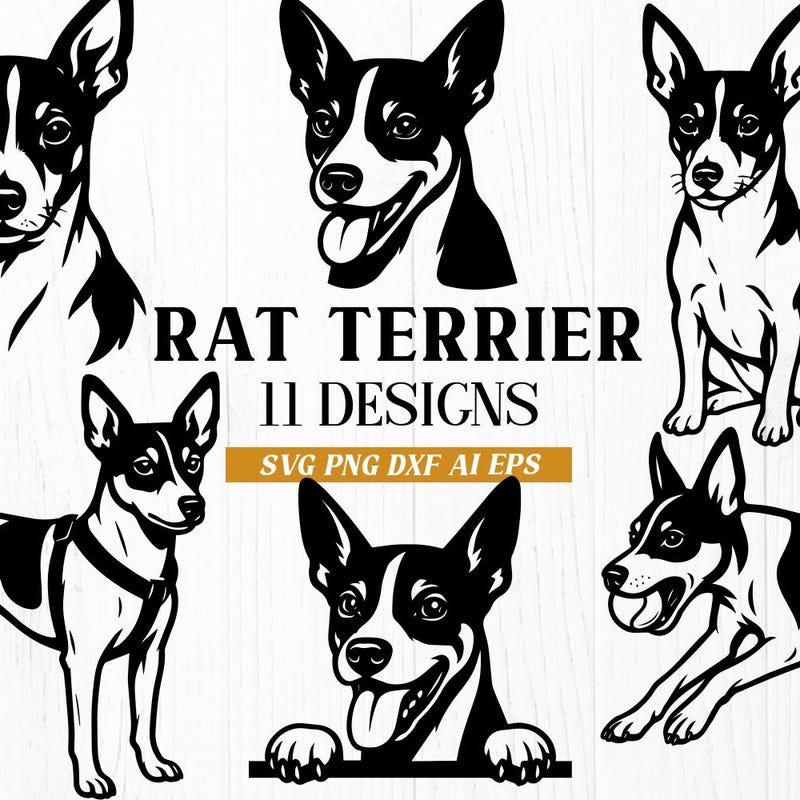 Rat Terrier Art - Etsy