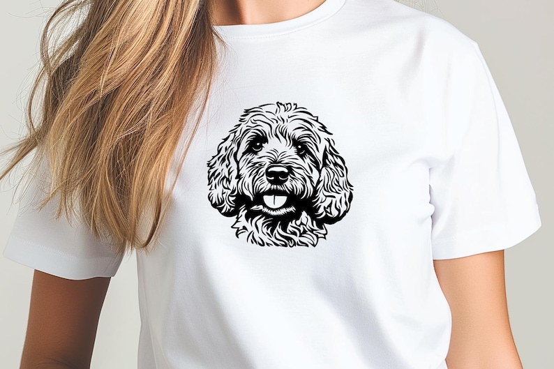 Cavapoo Dog SVG Bundle – 10 Cute Puppy Silhouette Designs, Digital ...