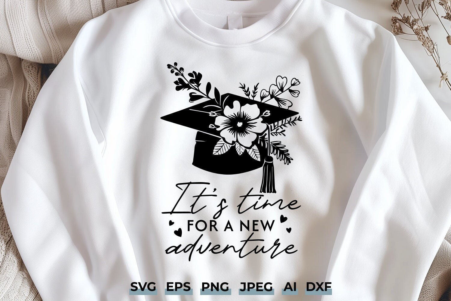 It's Time for a New Adventure SVG Graduation Quote Svg, Gaduation Cap ...
