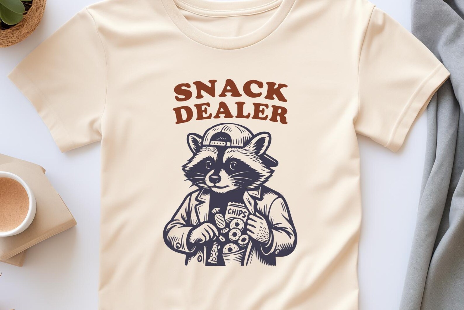 Funny Raccoon Snack Bandit SVG Bundle: Food Humor Clipart - Etsy