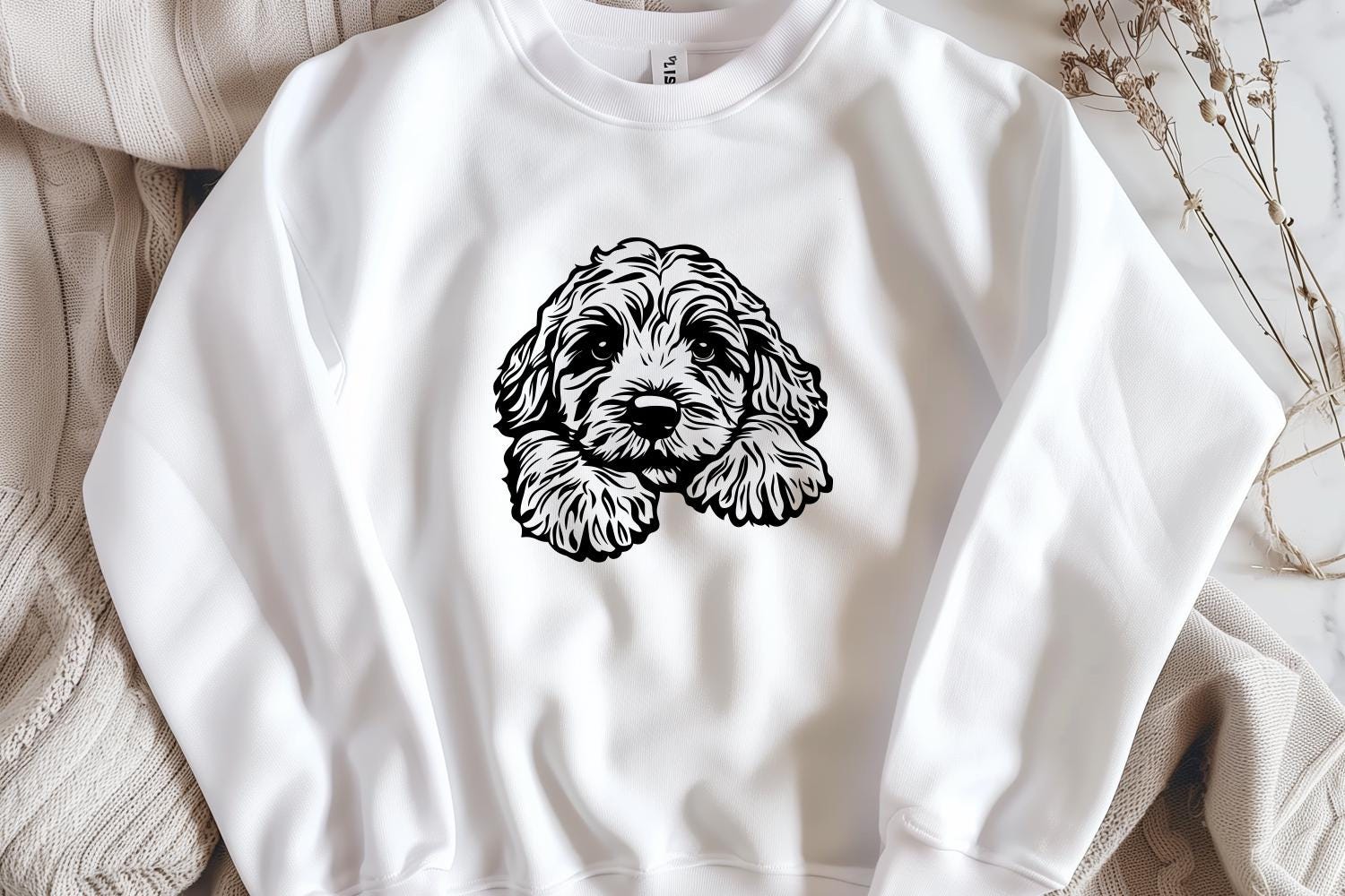 Cavapoo Dog SVG Bundle – 10 Cute Puppy Silhouette Designs, Digital ...
