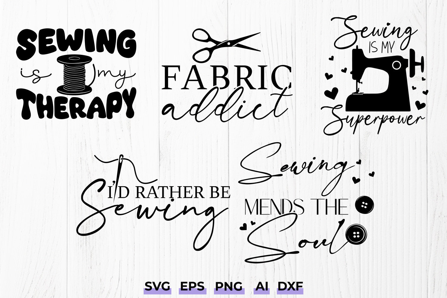 Sewing SVG Bundle, Crafting SVG Cut File for Cricut, Sewing Machine Png ...