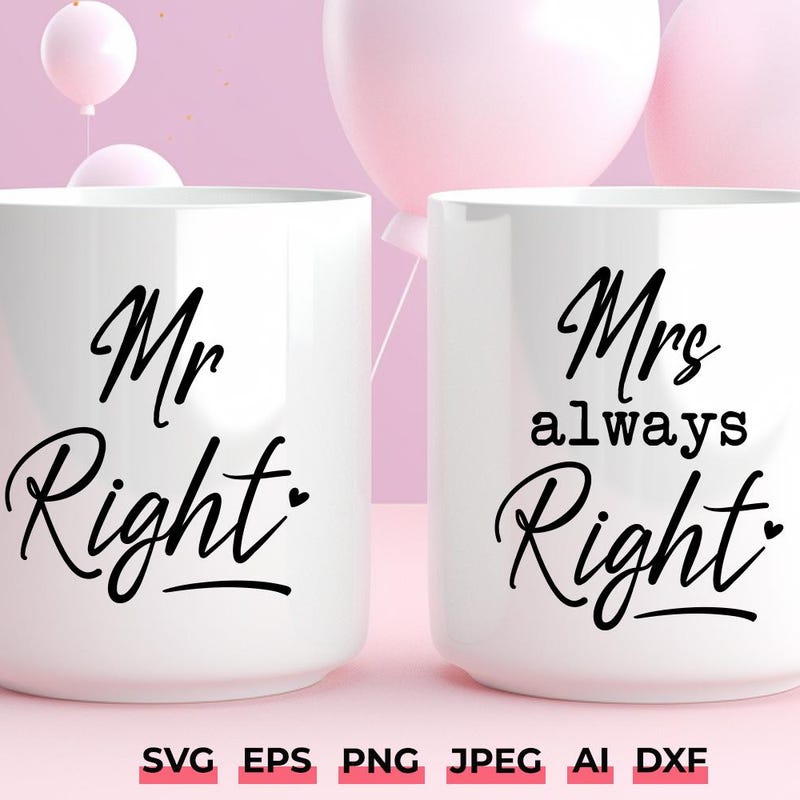 Mr and Mrs Right - Etsy