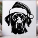 Christmas Labrador Retriever SVG Festive Lab Dog in Santa Hat - Etsy