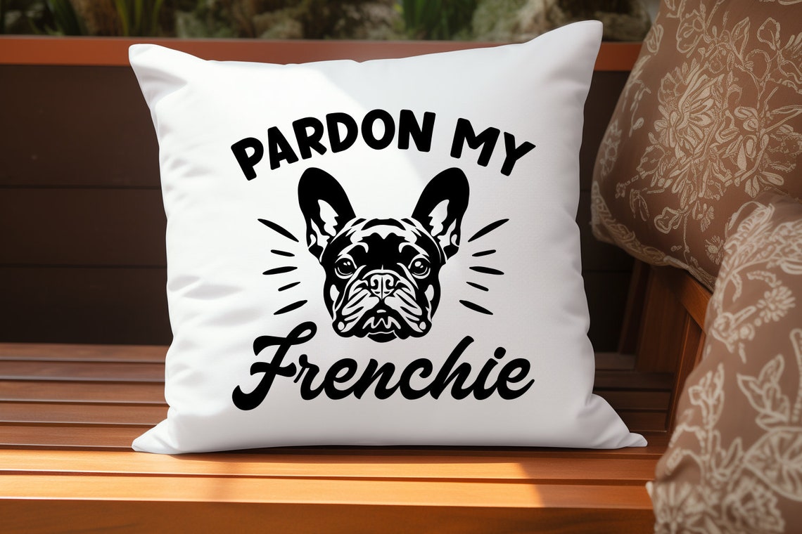 Pardon My Frenchie SVG PNG | Funny French Bulldog Clipart | Dog Lover ...