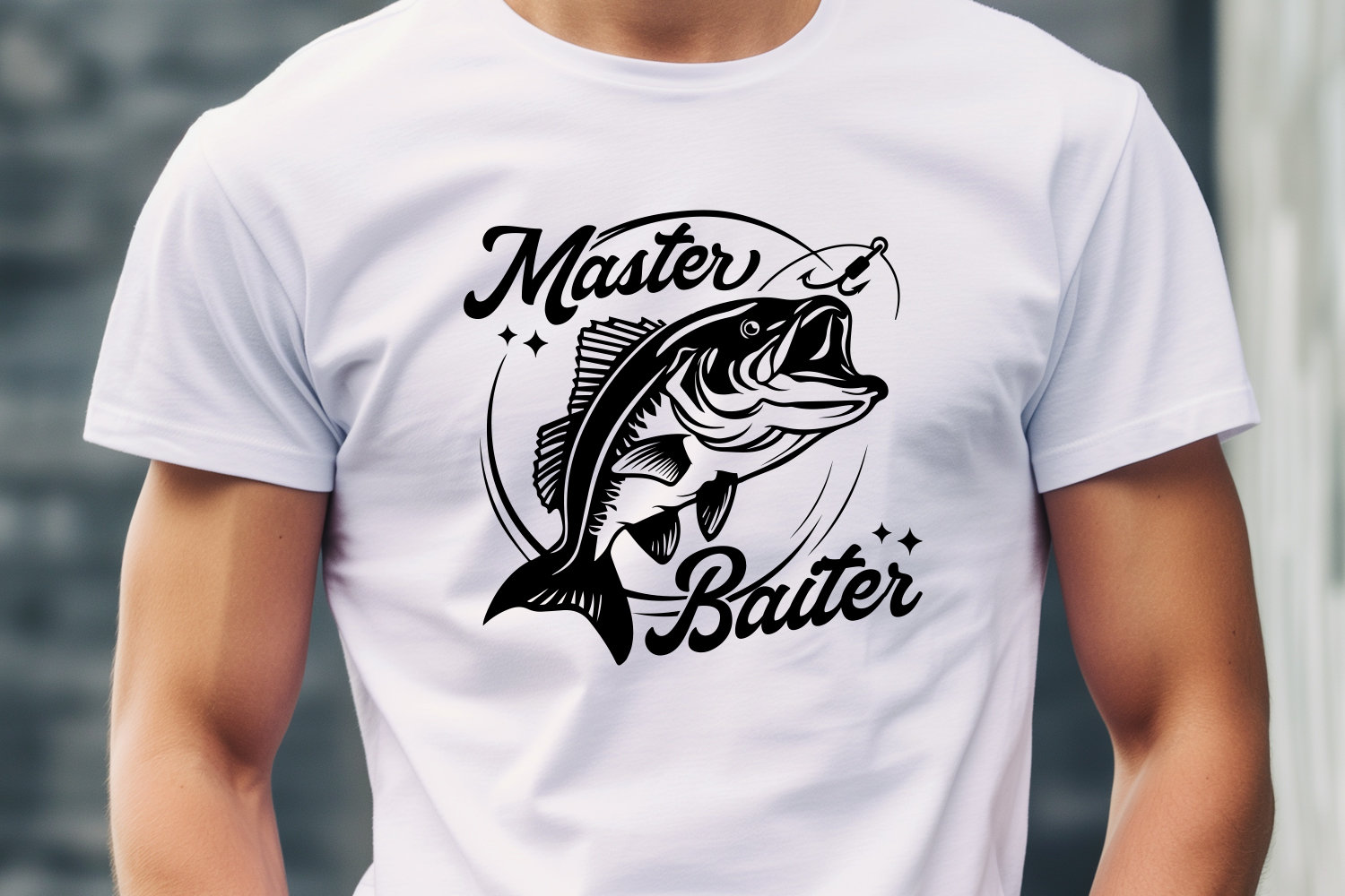 Master Baiter SVG, Fishing SVG File for Shirts and Decals, Fisherman ...