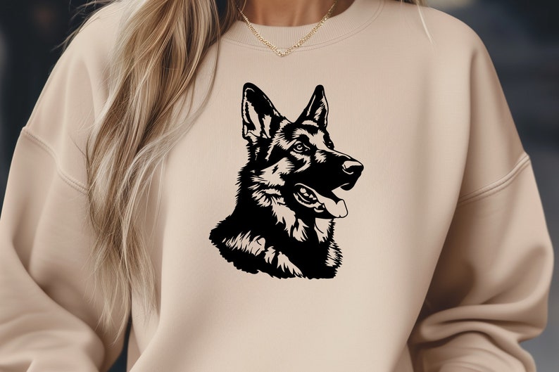 German Shepherd Dog SVG, Police Dog Face Design, Dog Svg Files for ...