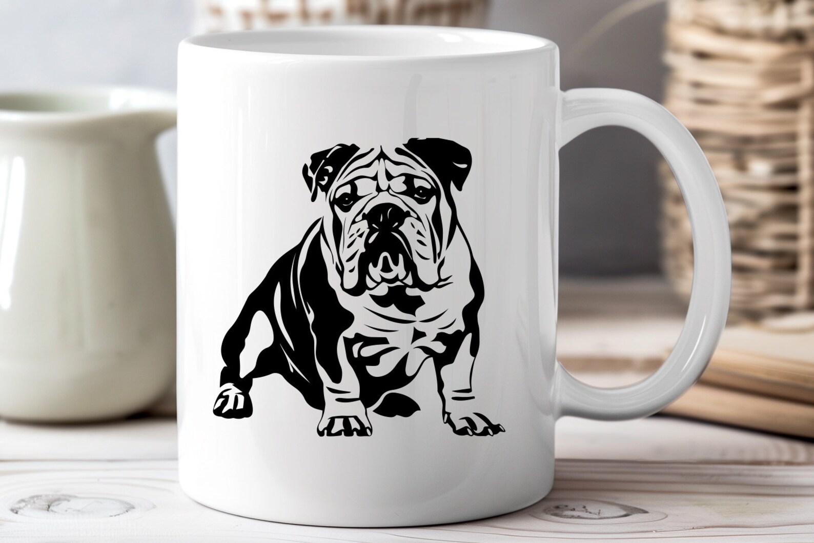 English Bulldog SVG Bundle | Dog Lover PNG Clipart | Cute Bulldog Art ...