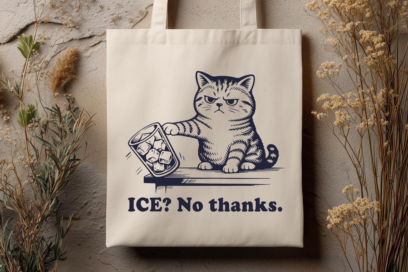ICE No Thanks SVG PNG | Anti Ice Grumpy Cat Quote | Funny Sarcastic ...
