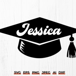 Personalized Graduation Cap SVG 2024 - Custom Name Hat Design for T ...