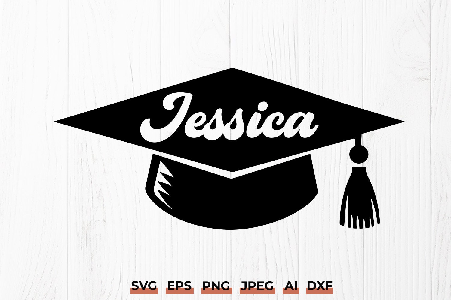 Personalized Graduation Cap SVG 2024 Custom Name Hat Design for T-shirt ...