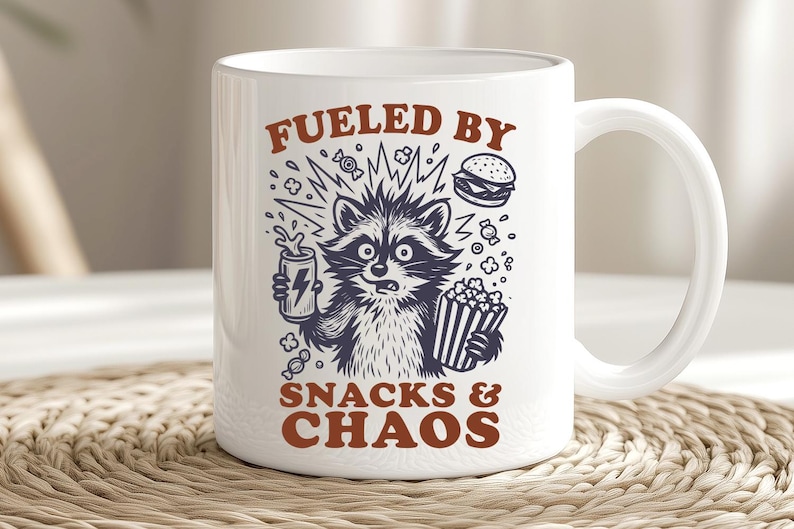Funny Raccoon Snack Bandit SVG Bundle: Food Humor Clipart - Etsy