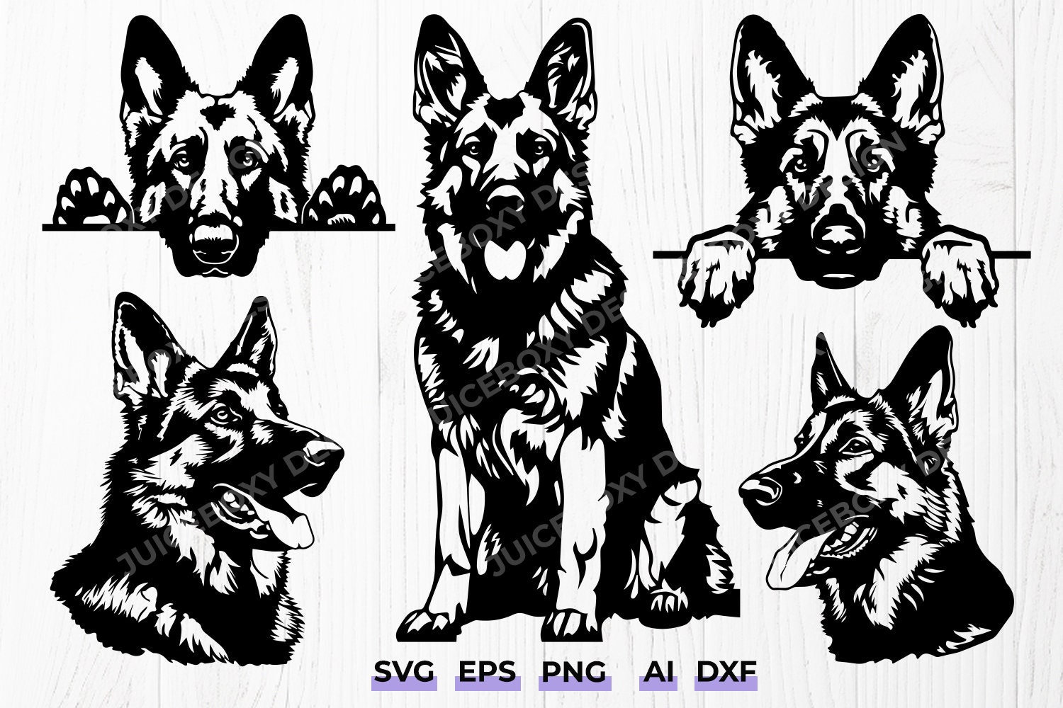German Shepherd Dog SVG, Police Dog Face Design, Dog Svg Files for ...