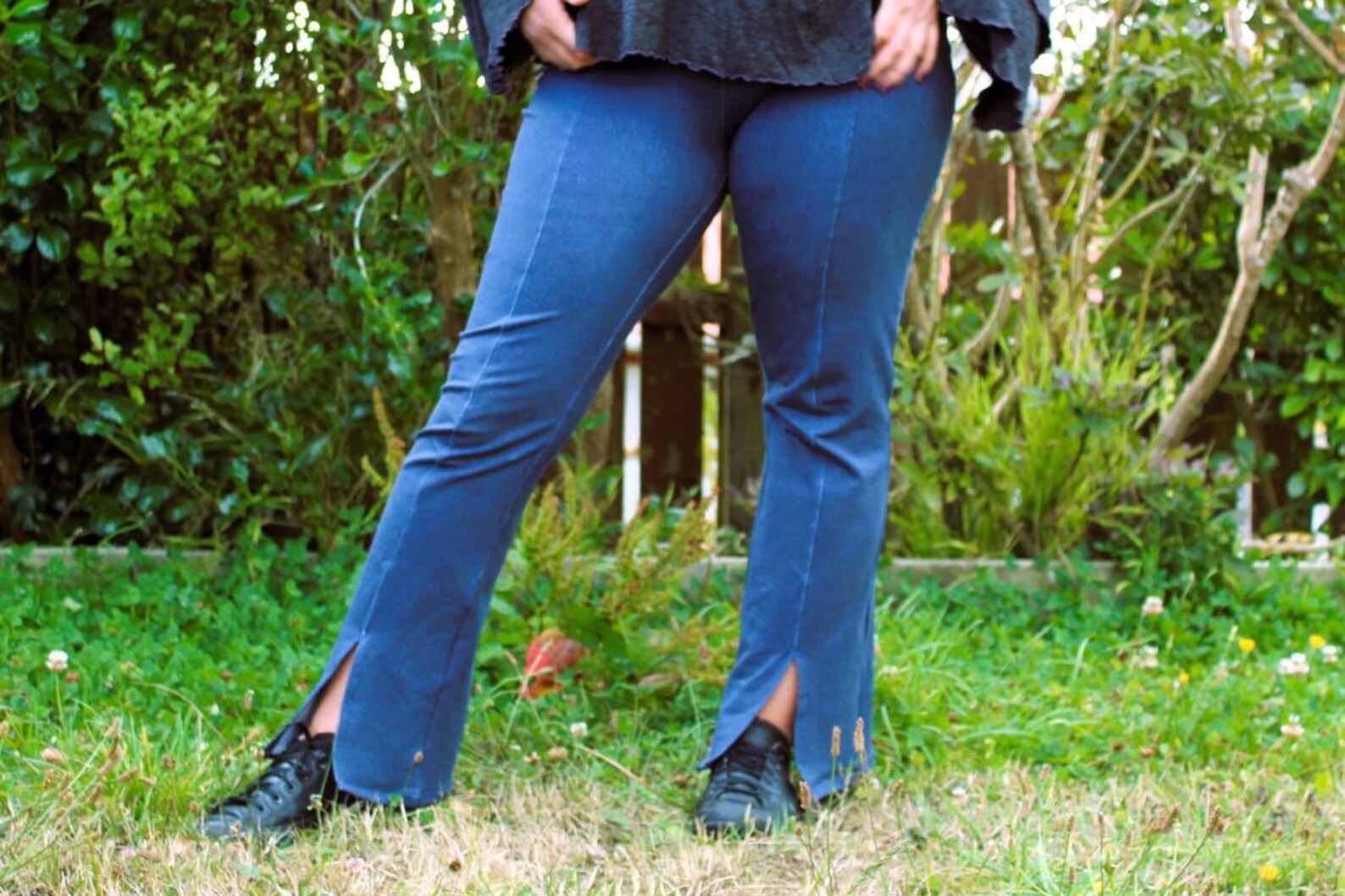 Sadie Slim Flares PDF Sewing Pattern Print at Home Legging Flutter ...