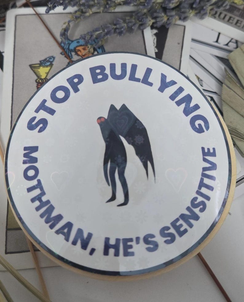 Stop Bullying Mothman Sticker - Etsy