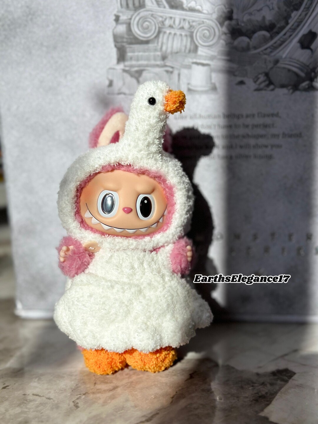 Handmade Crochet Goose and Duck Crochet Labubu Outfit | Crochet Macaron ...