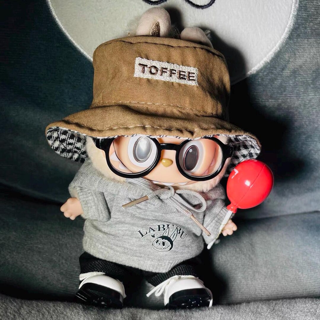 Handmade Labubu Hoodie Outfit With Brown Bucket Hat | Dressmaking ...