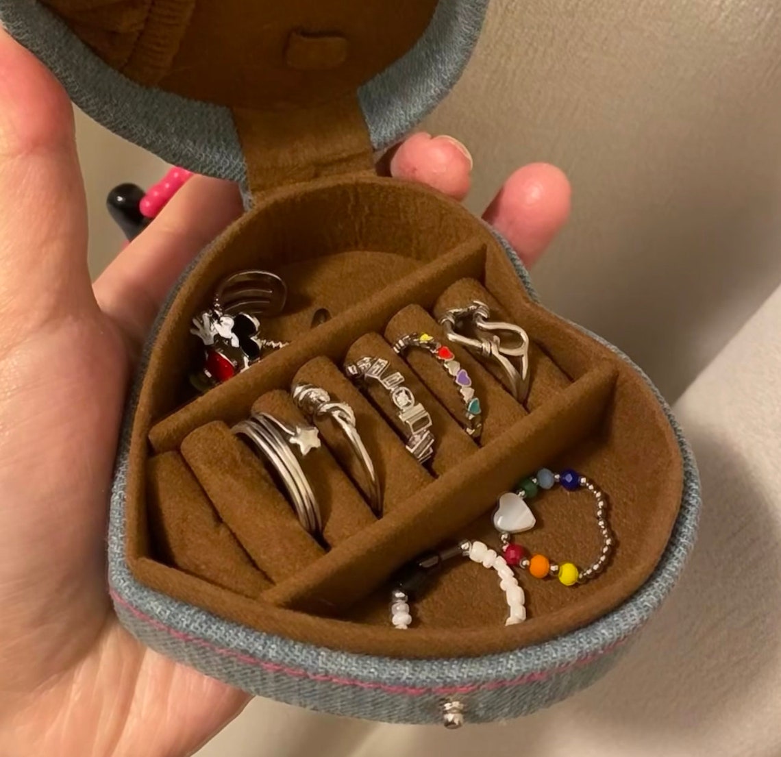 Jewellery Storage Pouch Travel Jewelry Storage Accessories Organizer ...