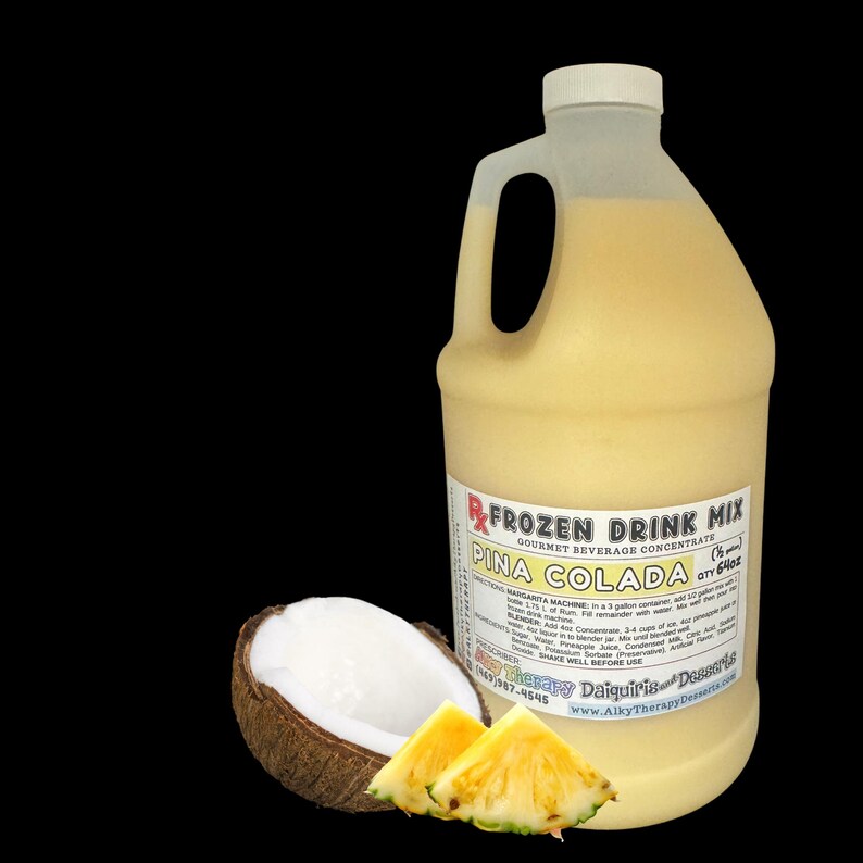 Pina Colada Frozen Drink Mix Half Gallon 64 Oz Great for Ninja Slushie ...