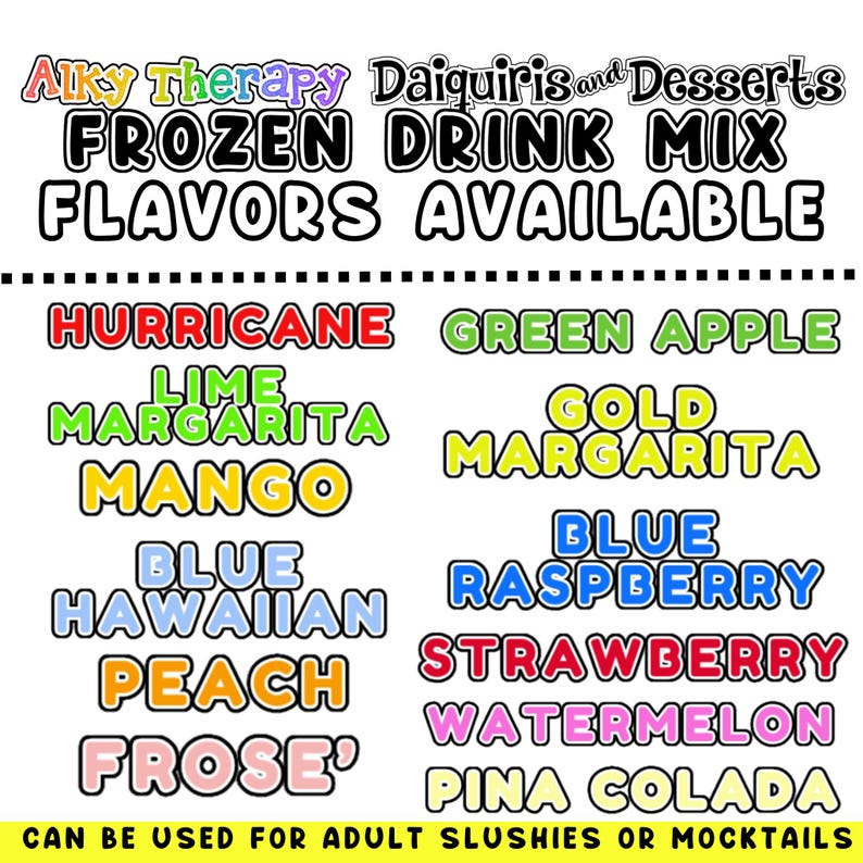 Strawberry Frozen Drink Mix - 8oz or 32 Oz - Great for Ninja Slushi ...