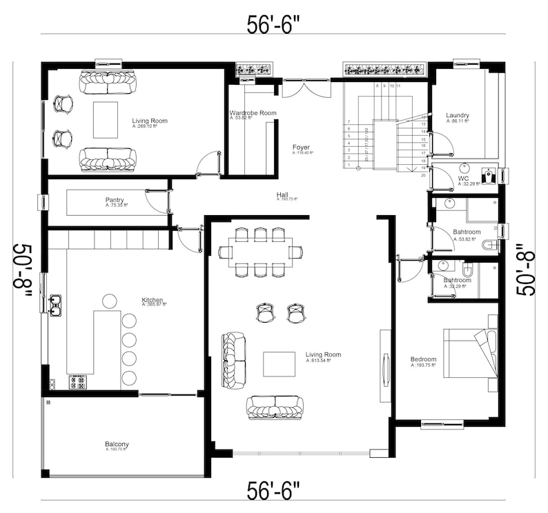 2-story Modern House: Residential Building Design (PDF, JPG & DWG) - Etsy