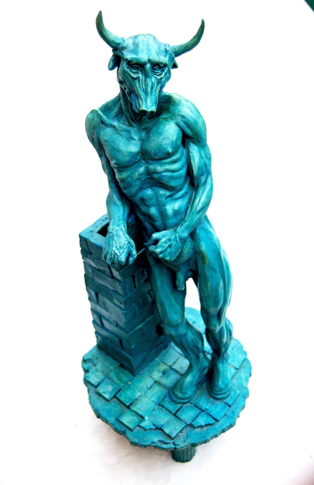 Statuette Depicting the Minotaur - Etsy