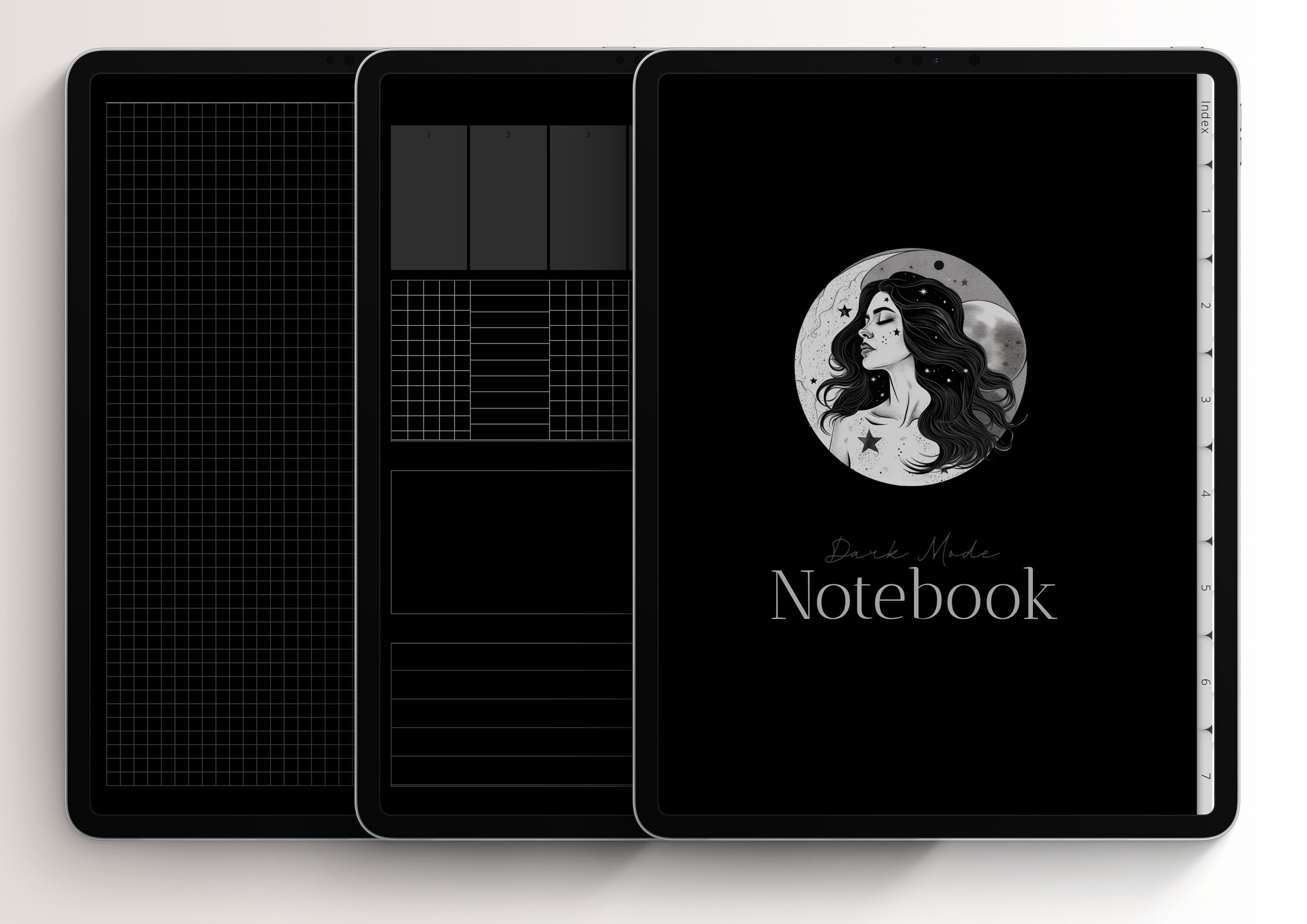 Digital Notebook | Dark Mode Digital Notebook | Goodnotes Notebook ...