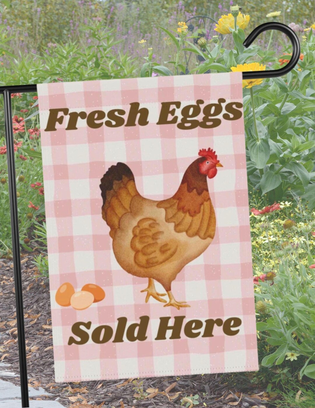 Fresh Eggs Sale Sign Flag Road Side Product Sign Eggs for Sale Flag ...