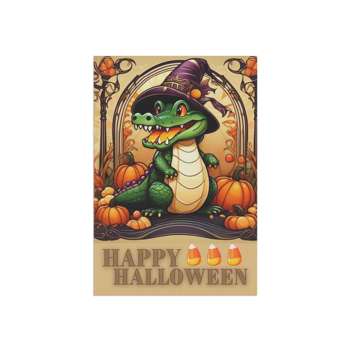 Alligator Gator Halloween Flag Halloween Decor Fall Decor Gator Lovers ...