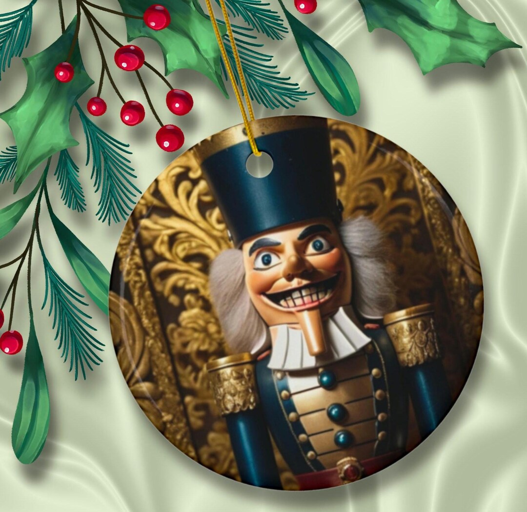 Creepy Christmas Ornament Horror Nutcracker Gothic Christmas Gift ...