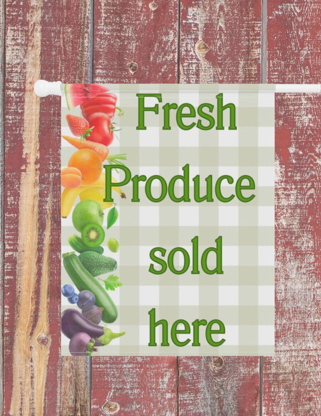 Produce Sales Flag Advertisement Farmers Market Produce Flag Roadside ...