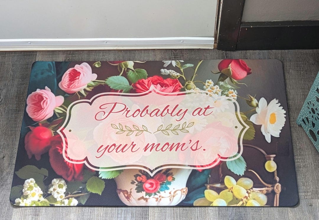 Funny Doormat Floor Protector Snarky Housewarming Gift Funny Entry Mat ...