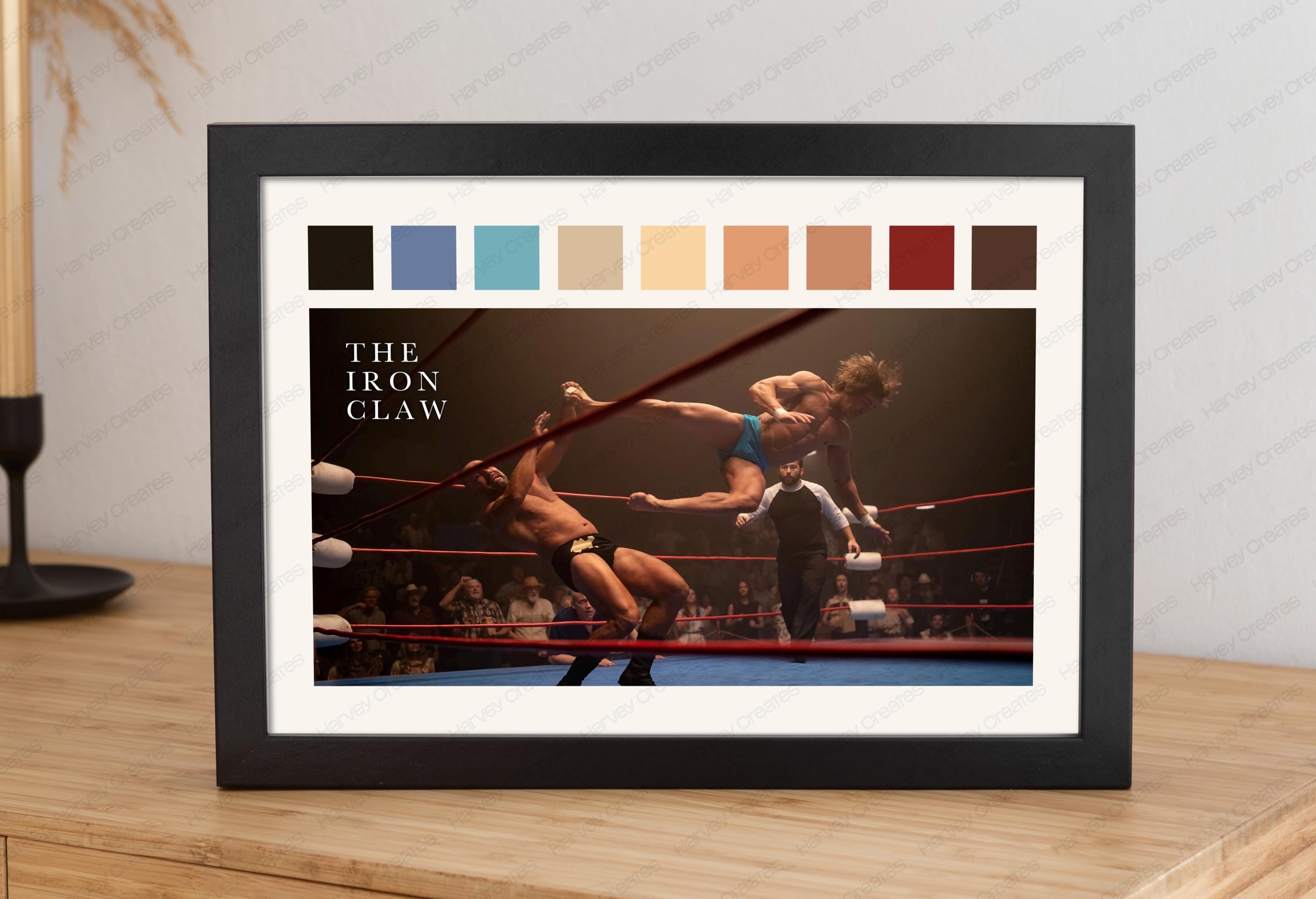 The Iron Claw Movie Poster | Colour Palette Poster | Minimalist Movie ...