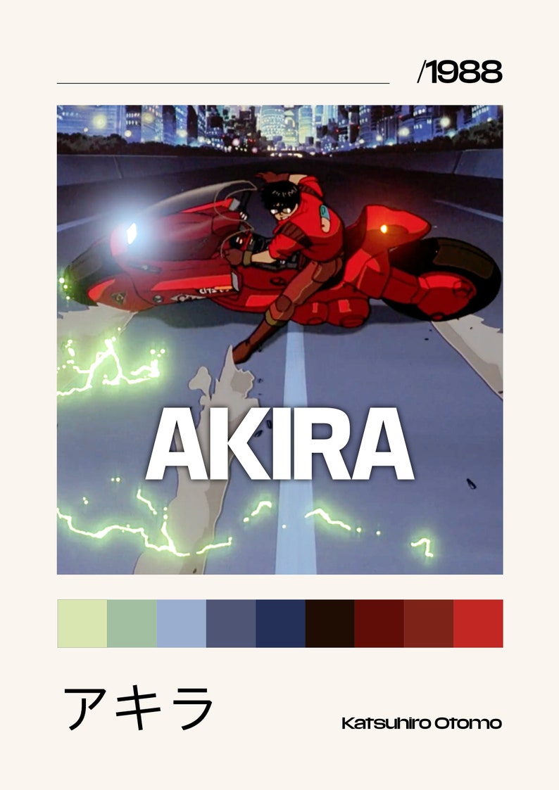 Akira Movie Poster | Minimalist Anime Film Art (digital Download) - Etsy