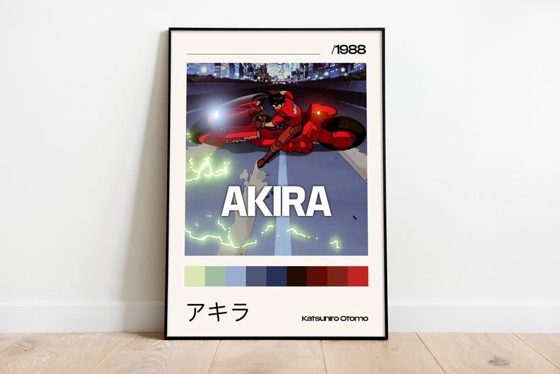 Akira Movie Poster | Colour Palette Poster | Minimalist Movie Poster ...