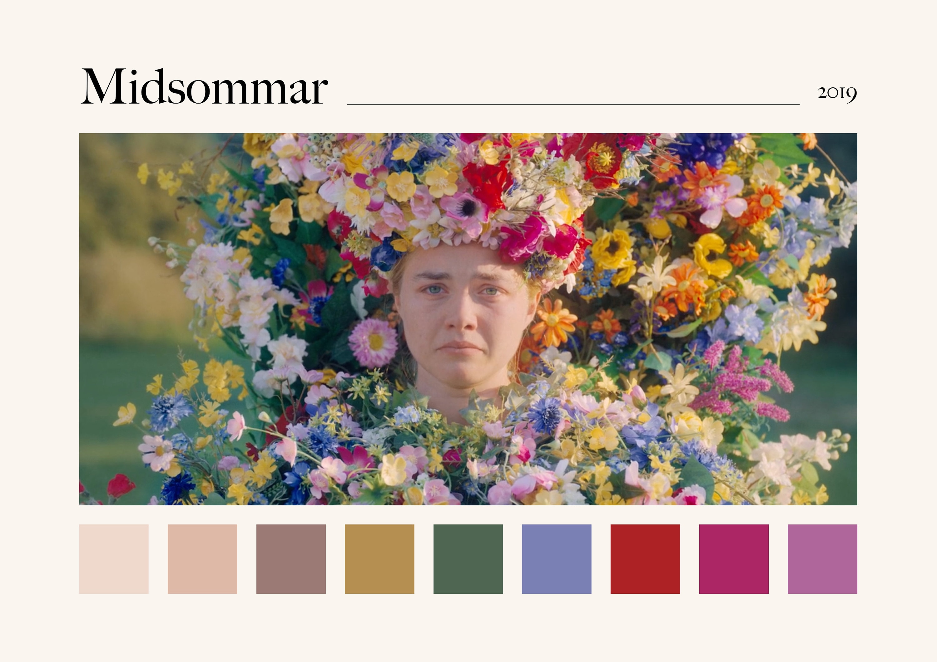 Midsommar Poster | Midsommar Movie Poster | Colour Palette Poster ...