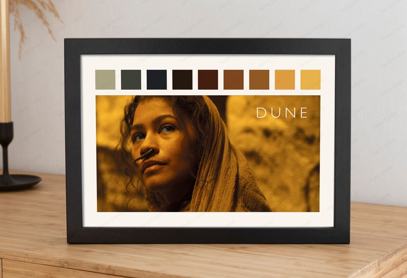 Dune Movie Poster | Colour Palette Poster | Minimalist Movie Poster ...